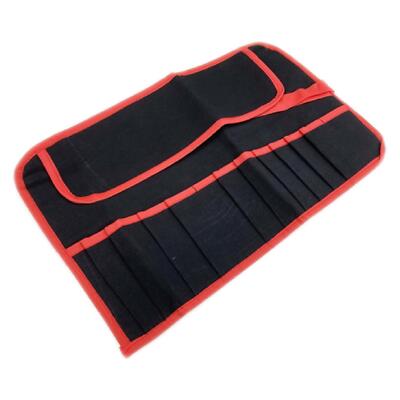 Canvas 12 Pocket Spanner Wrench Holder Tool Roll Up Storage Bag Case ...