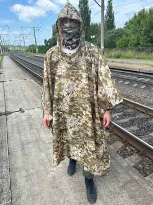 Raincoat-poncho pixel, raincoat multicam pixel, raincoat tent color ...