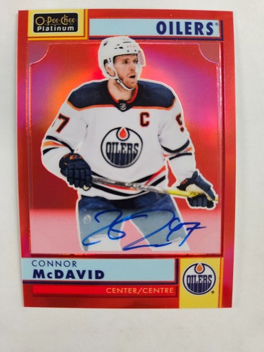 2022-23 Upper Deck OPC Platinum Red Rainbow Connor McDavid Auto ...