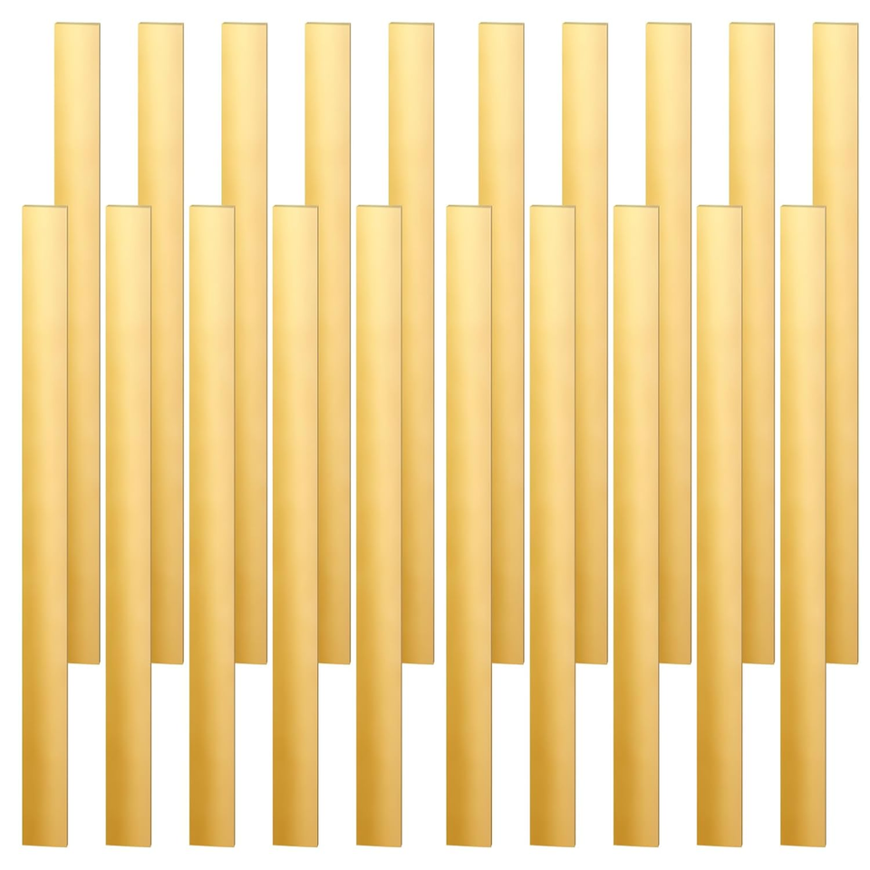 20 Pcs Brass Strip,Brass Sheet Brass Shim Stock Assortment Metal Shims ...