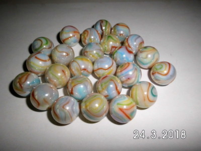 25 Murmeln aus Glas Panamerican 16mm - Glaskugel, Glasmurmel (130074 ...