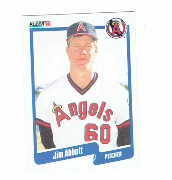 Jim Abbott Angels Pitcher #125 Fleer 1990 #Baseball Card | eBay