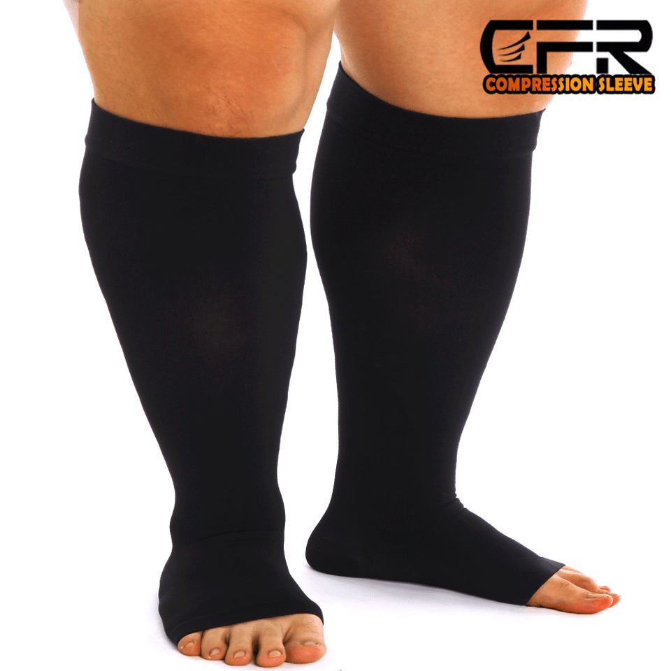 XL-7XL 20-30mmHg Medical Grade Compression Socks Knee High Support ...