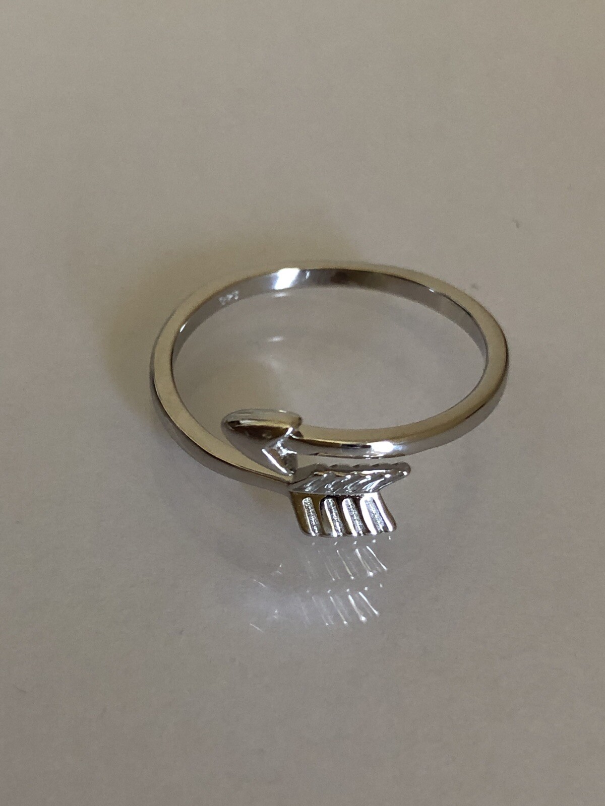 Solid 925 Sterling Silver Arrow Ring All Sizes | eBay UK