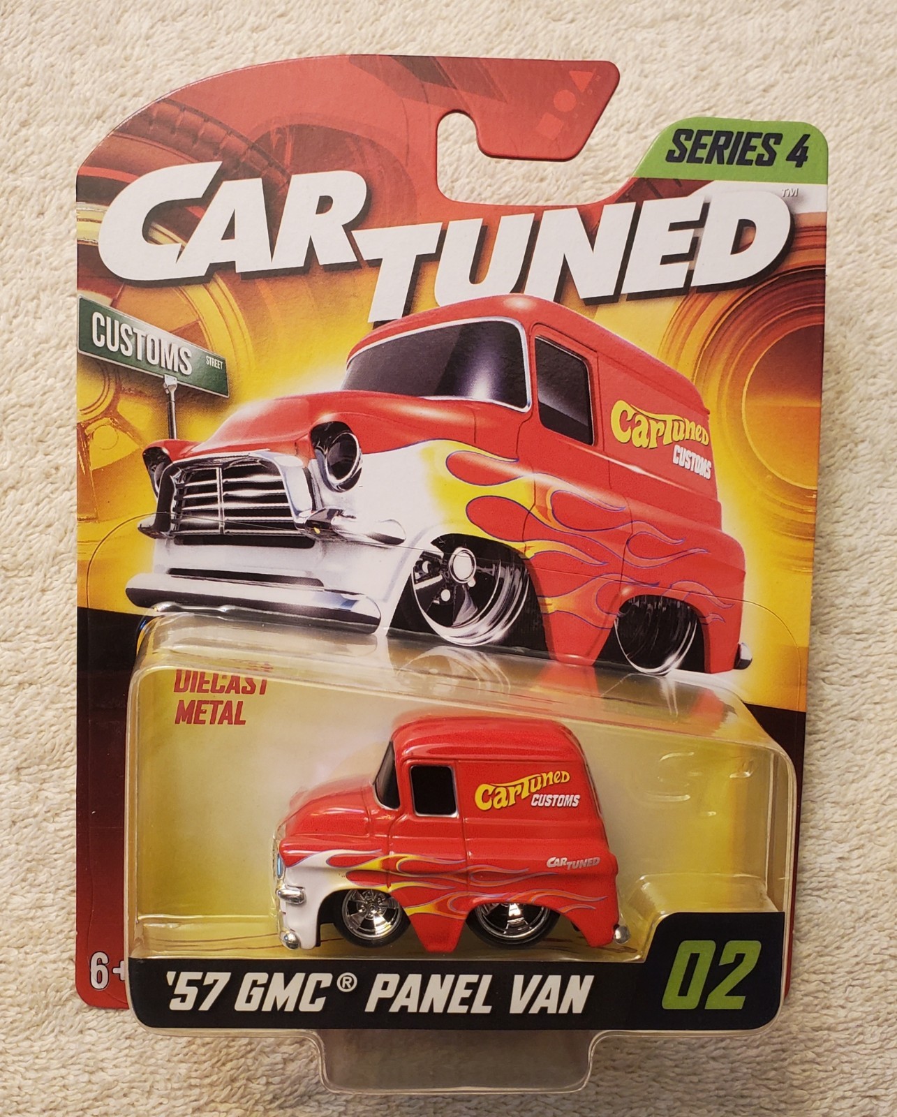 Car Tuned 1957 GMC PANEL VAN, Red, Series 4, Diecast Metal, 1:64 Scale ...