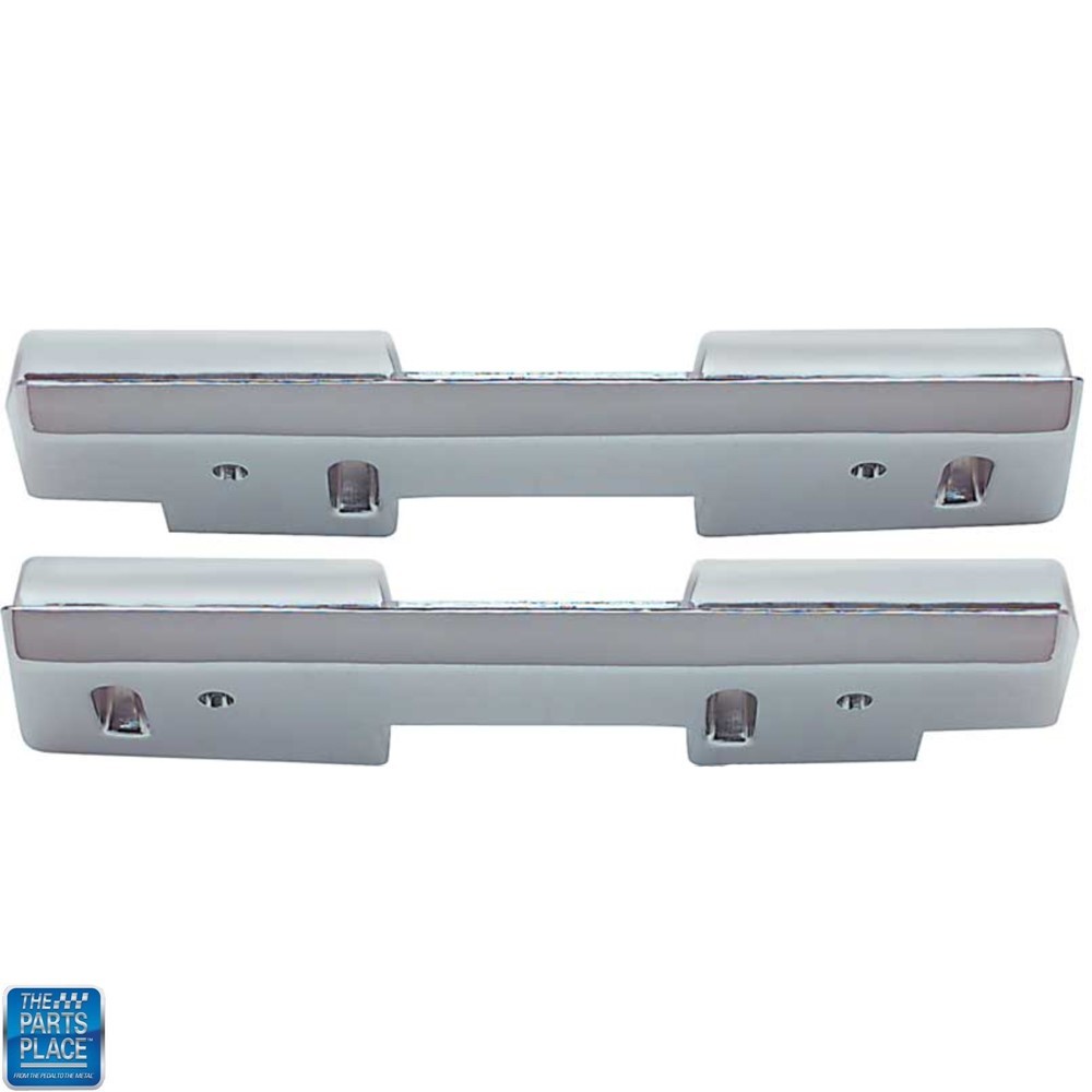 1965 - 1967 Impala Chrome Arm Rest Armrest Bases Front PAIR 14" New | eBay