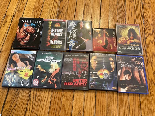 Asian Horror dvd lot 10 cult martial arts etc. nice shape ship tomorrow ...