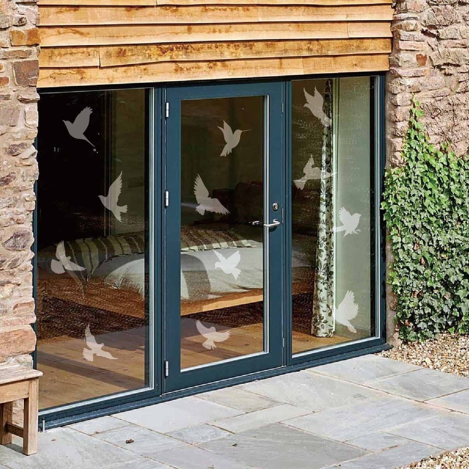 16 Pieces Window Decals to Prevent Bird Strikes, Hummingbird Anti ...