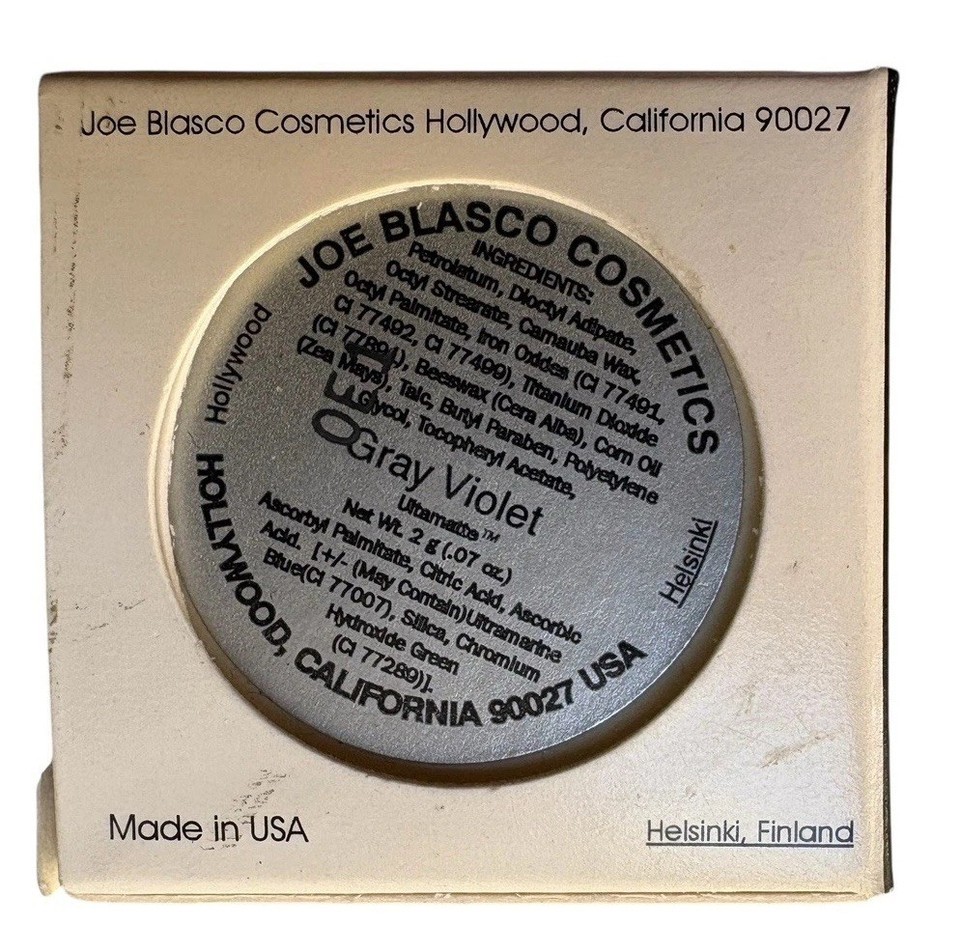 Joe Blasco Cosmetics GRAY VIOLET 2g (.07oz) Ultamatte | eBay