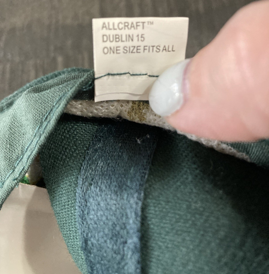 IRELAND Hat Adjustable Strap Cap Celtic Horizons Green Brown Shamrock ...