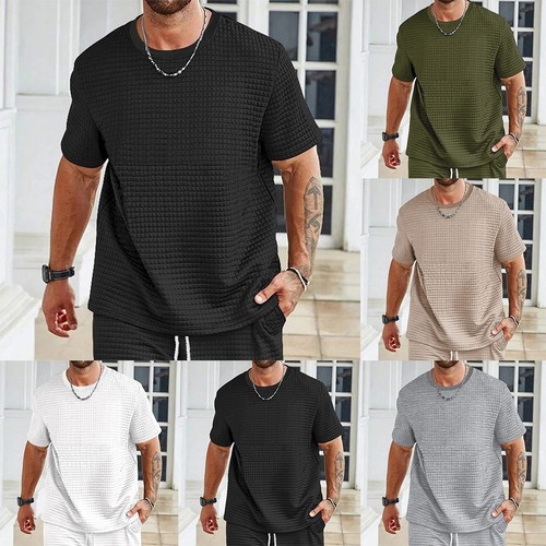 Tee Homme Haut Blouse Style Coréen Col O Oversize Régulier Confortable ...