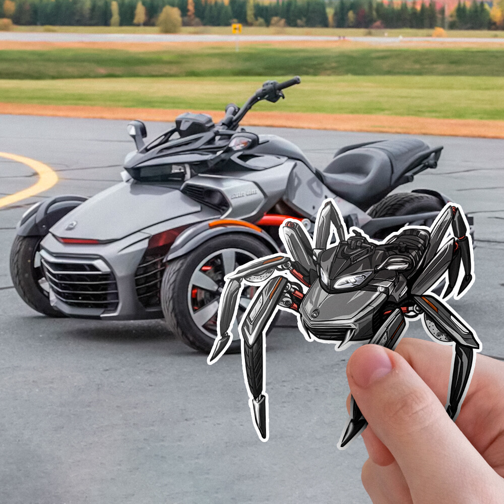 Can-Am Spyder F3 2015-2018 Motorcycle Stickers - Set of 3 KissCut ...