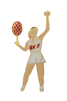 Tennis Player Pin Badge | eBay