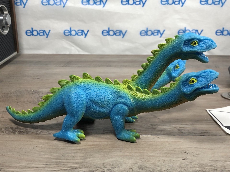 TOYI Cerberus blue 3-Headed dragon monster dog figure 7-inch fantasy ...