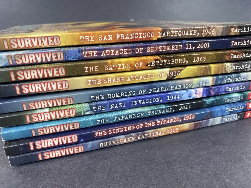 BUNDLE/LOT of I SURVIVED Books (Lauren Tarshis) - 9/11, TITANIC, PEARL ...