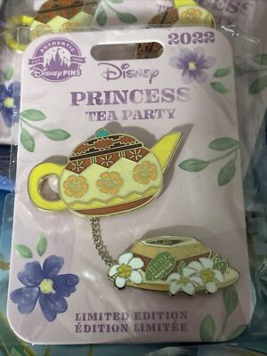 Disney Parks Princess Tea Party Moana Teacup LE 4000 Pin Set | eBay