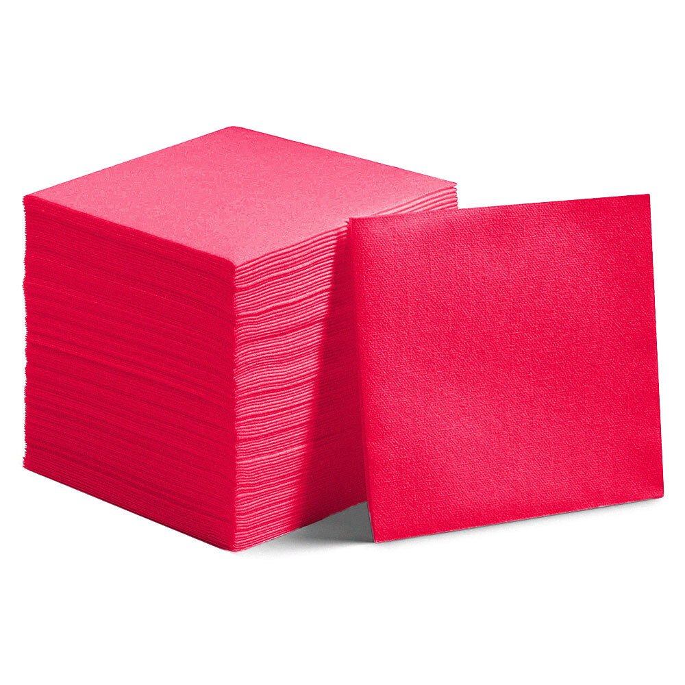 200 x Paper Napkins Disposable Serviettes Tissue For Party - 24cm x ...