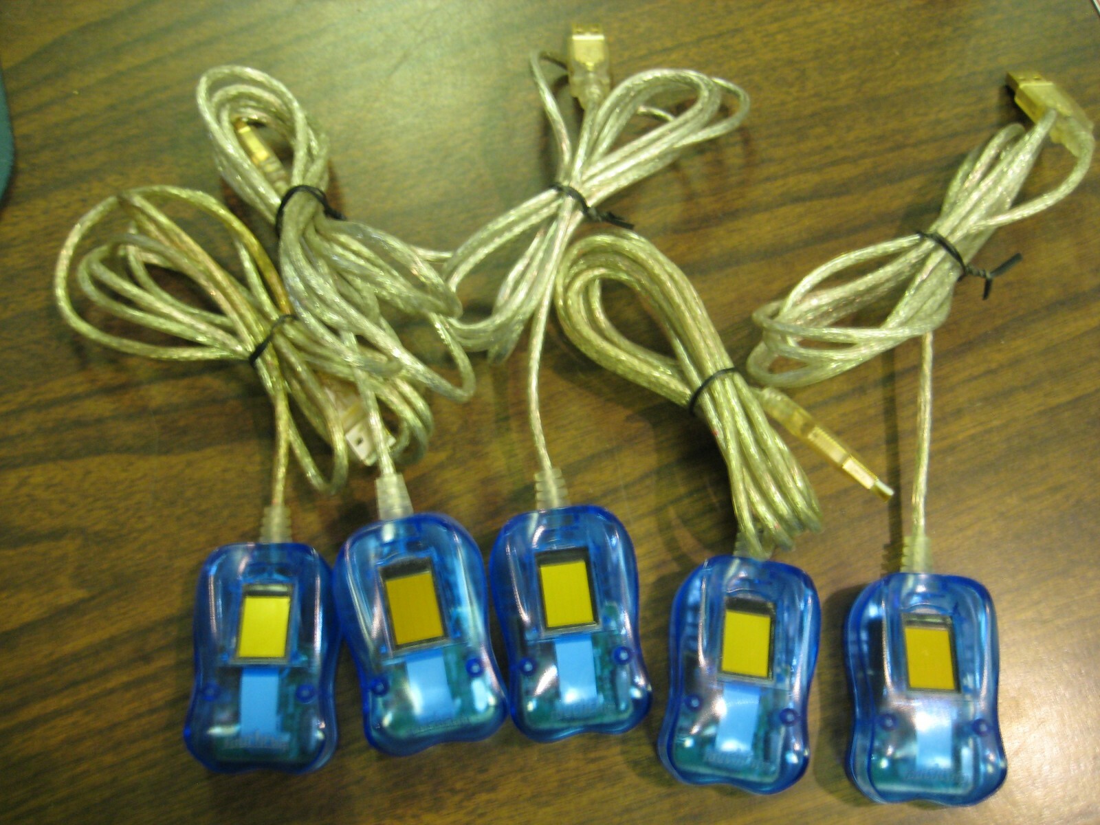 LOT of 5 UPEK TouchChip TCRU1C USB 2.0 Fingerprint Biometric ...