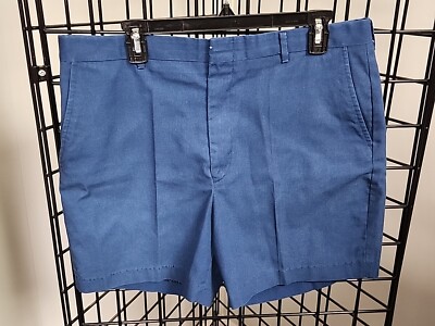 Knights Bridge Navy Blue Shorts 36" Regular Fit Flat Front Slash ...