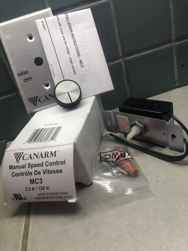 Canarm Fan Manual Speed Control MC3 | Like New | RARE | CIB 62345604350 ...