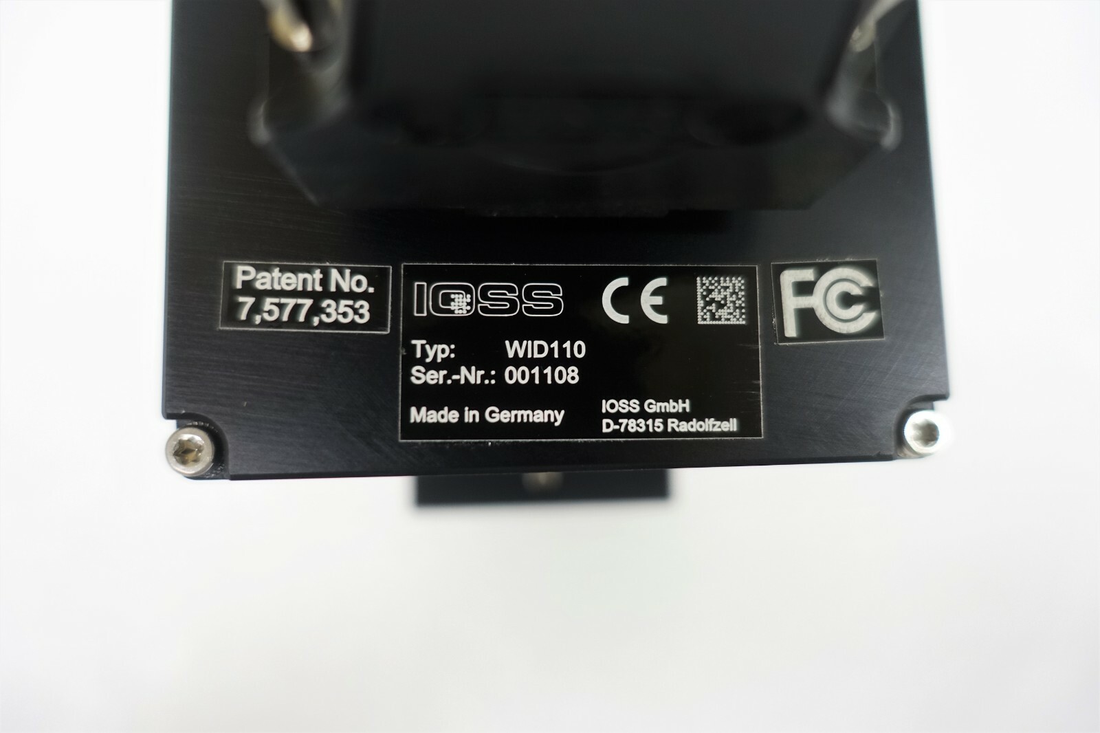 IOSS WID110 WAFER ID READER HTT OCR, BAR CODE, DATA MATRIX, QR CODE ...