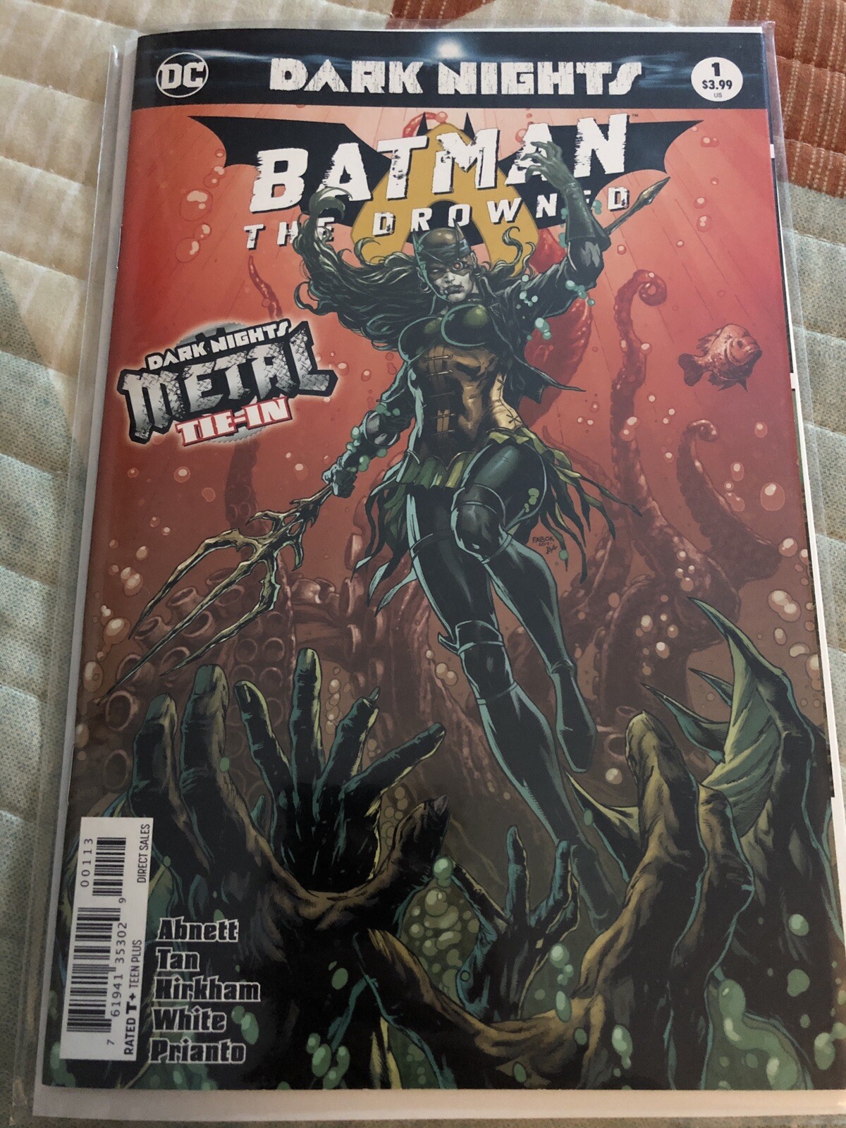 BATMAN THE DROWNED #1 DC 3rd PRINT VARIANT METAL DARK NIGHTS | eBay