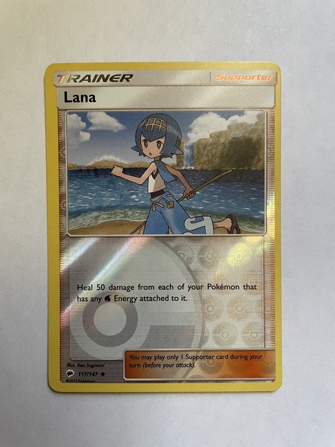 Pokémon TCG Lana Burning Shadows 117/147 Regular Uncommon for sale ...