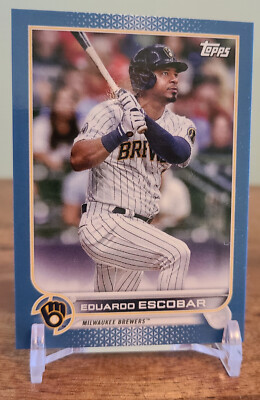 2022 Topps Mini Baseball EDUARDO ESCOBAR Blue Parallel #d /10 #207 ...