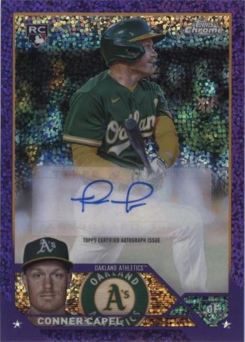 2023 Topps Chrome Update Series - Autographs Conner Capel #AC-CC Purple ...