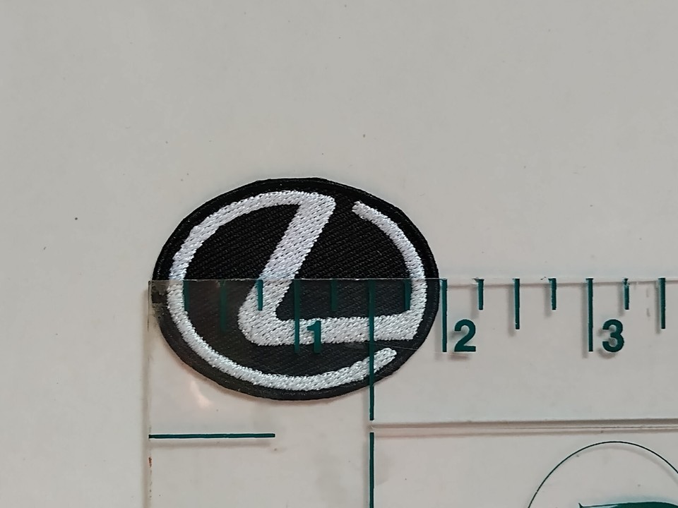 (2) Lexus Badge Embroidered Patches Iron-On, Sew or Glue 2" x 1-1/2" | eBay
