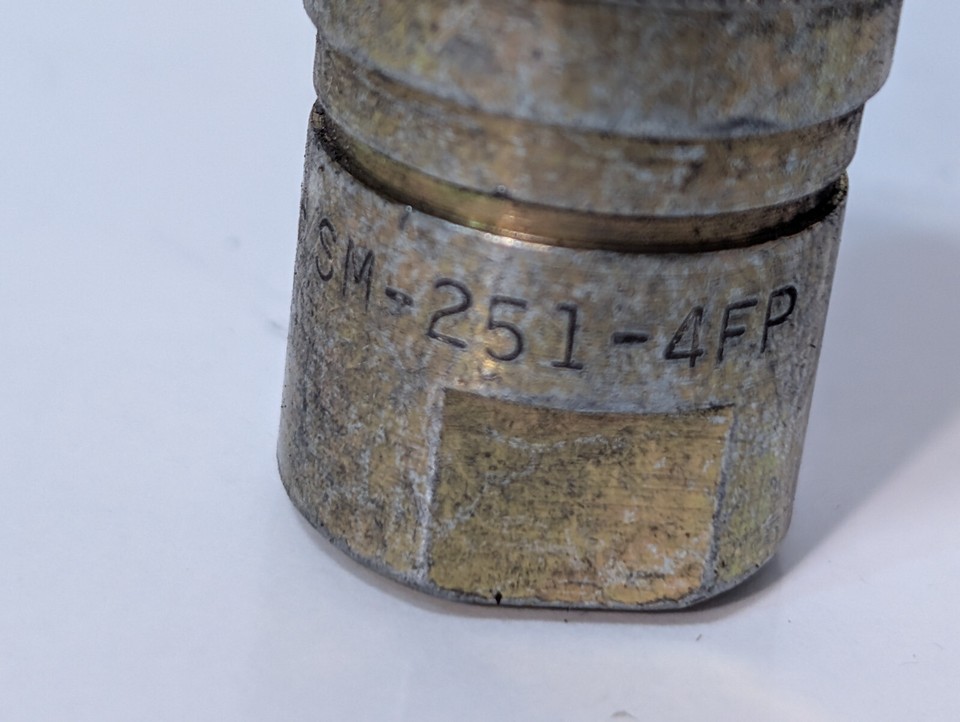 Lot of 9: Asst'd Hydraulic Coupler Fittings, Incl. Parker SM-251-4FP ...