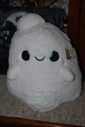 LARGE PLUSH 15" CUTE SPOOKY GHOST SQUISHABLES-HALLOWEEN FALL DECOR PILLOW GIFT | eBay