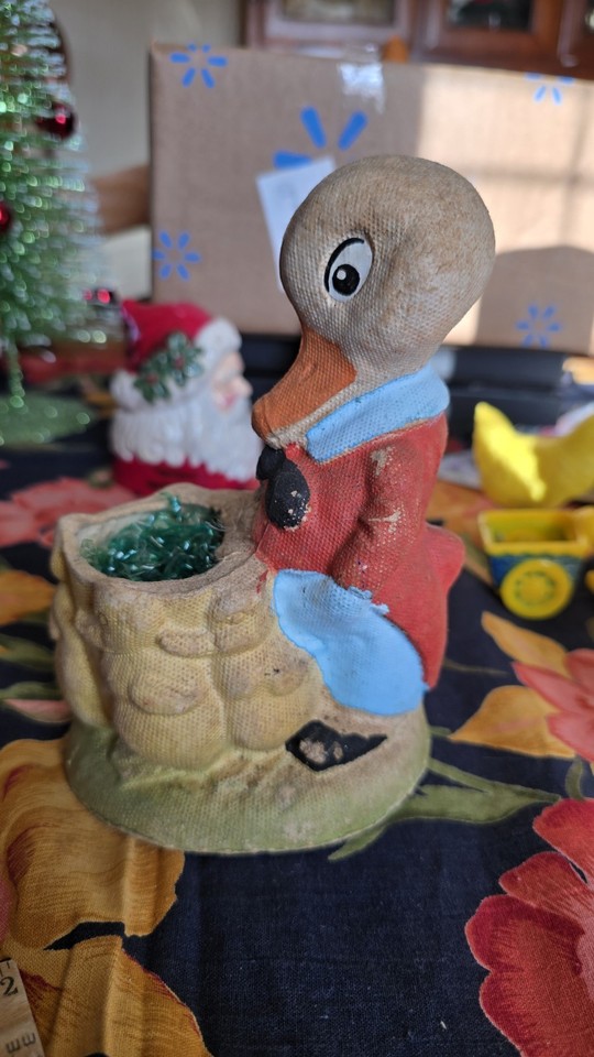Antique Paper Mache Duck Candy Container | eBay