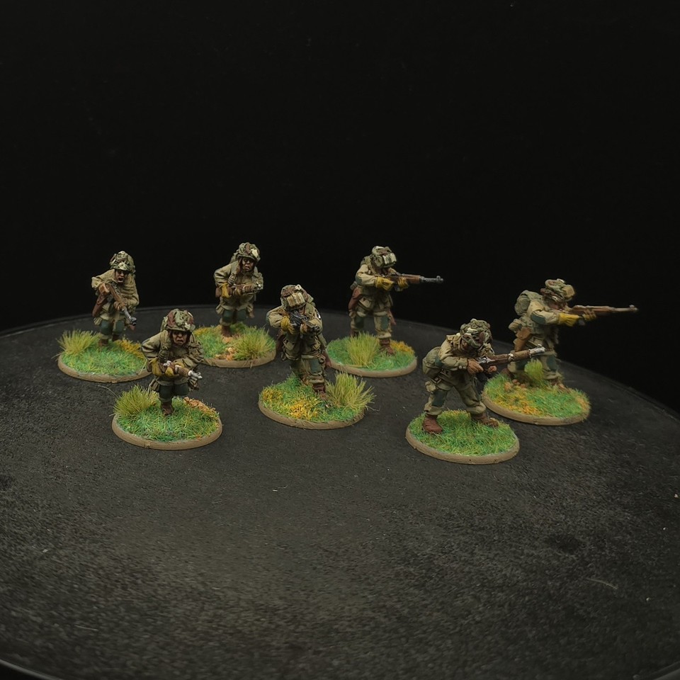 Pro Painted 28mm Bolt Action Us Airborne ×7 #2 METAL WW2 Warlord Games ...