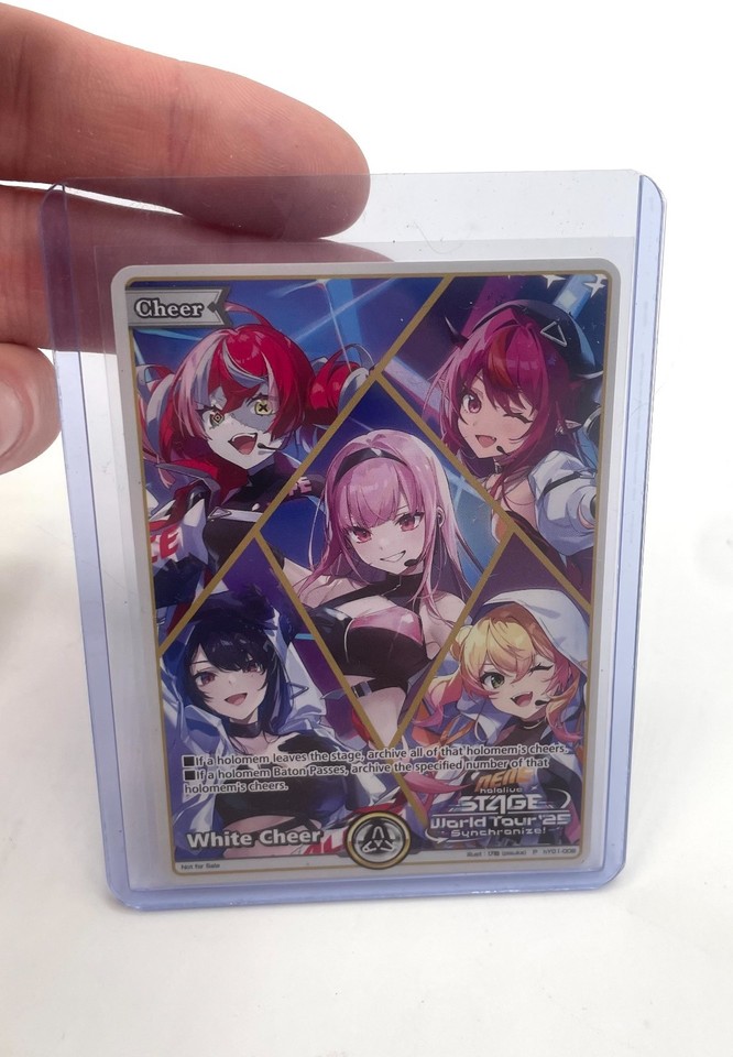 Anime Expo AX 2025 Hololive Official Card Game Promo White Cheer World ...