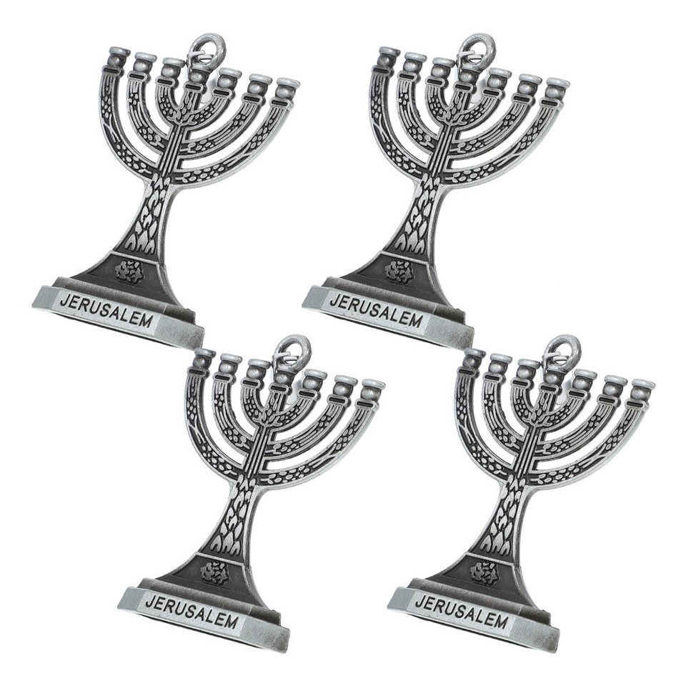 4pcs Charm for Bracelets and Necklaces Retro Jewish Symbol Pendant ...