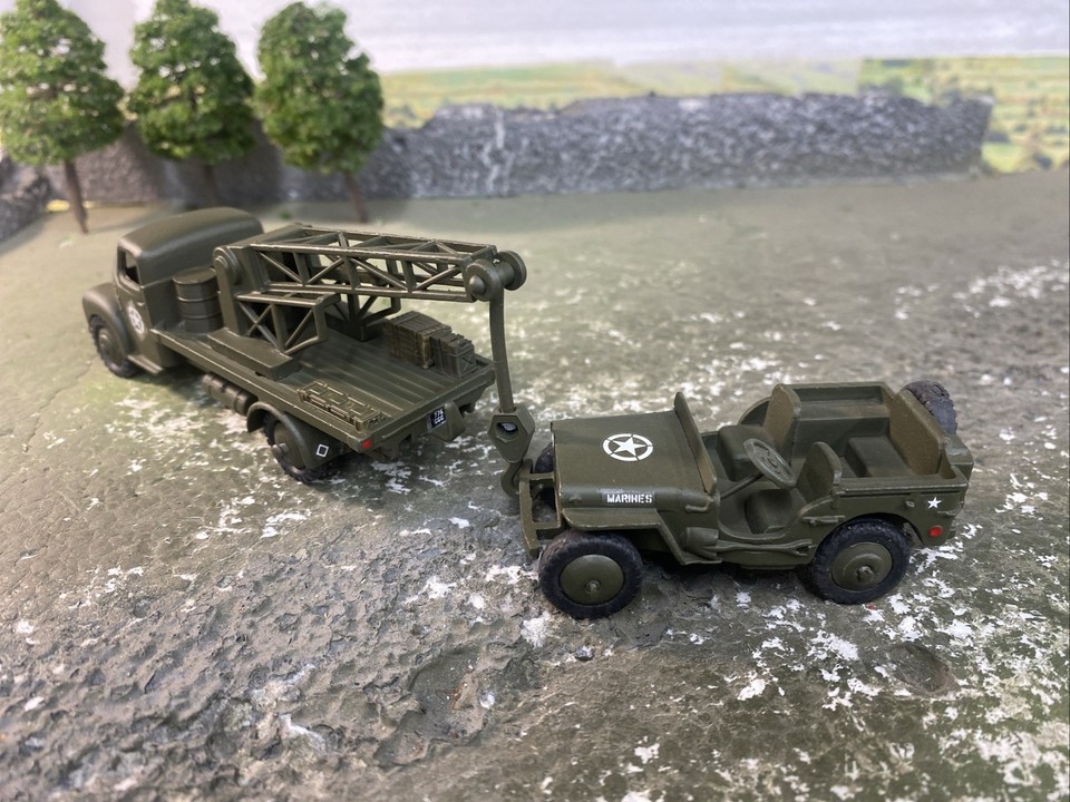 DINKY Fordson Wreck Truck & 153a Jeep MILITARY. U. S. Army Code 3 ...