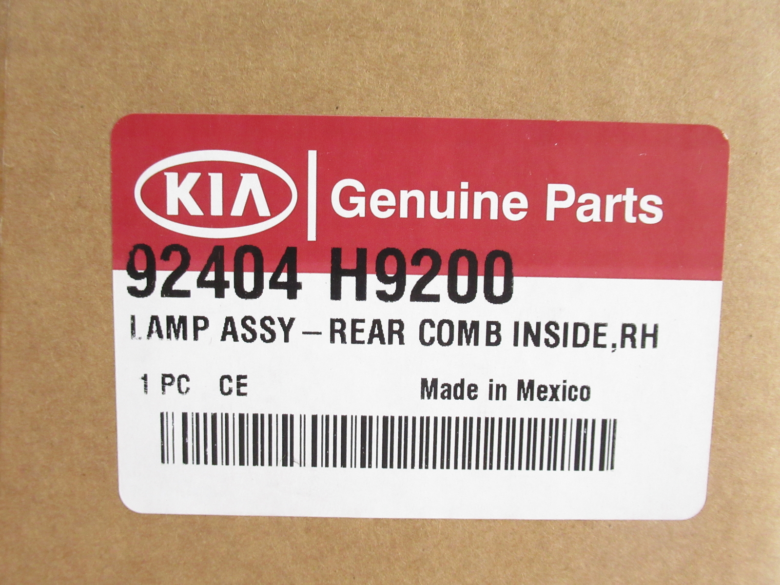 Genuine OEM Kia 92404 H9200 Passenger RH Tail Lamp Assy 18-20 Kia Rio ...