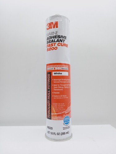 3M Marine Fast Cure 5200 (06520) 10 fl.oz cartridge Adhesive Sealant ...