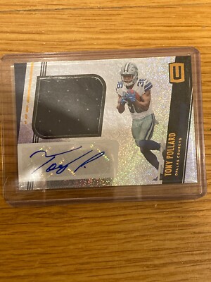 2019 UNPARALLELED RPA TONY POLLARD ROOKIE PATCH AUTO CARD DALLAS ...