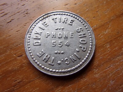 VALDOSTA GA. DIXIE TIRE SHOP GOOD FOR 50 CENTS TRADE TOKEN | eBay