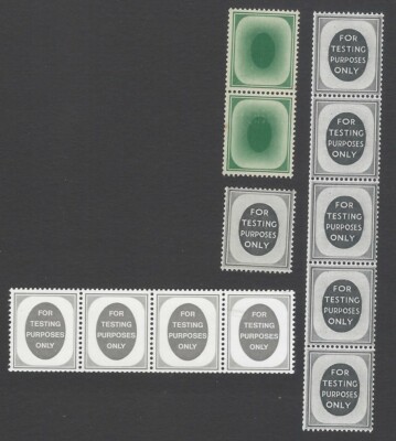 AOP GB Great Britain Coil Testing stamps MNH (12) | eBay