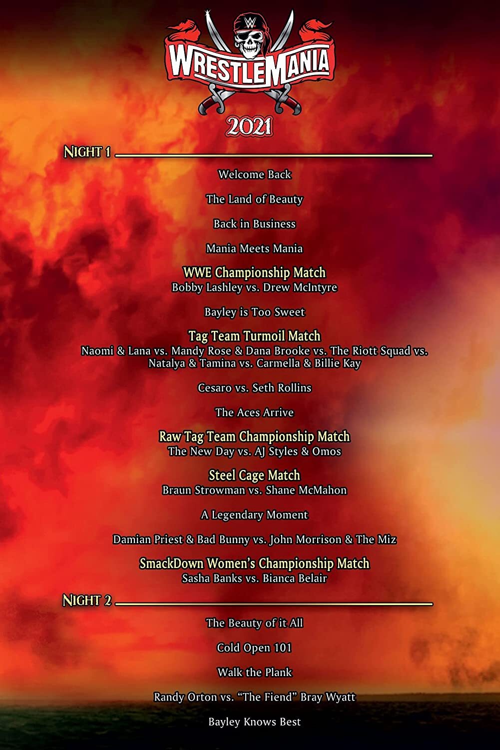 WWE: WrestleMania 37 (DVD) Drew McIntyre Daniel Bryan Roman Reigns (US ...