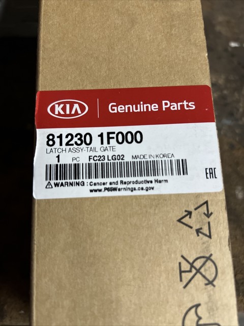 Tail Gate Latch Lock Genuine Kia Sportage 2005-2010 812301F000 for sale ...