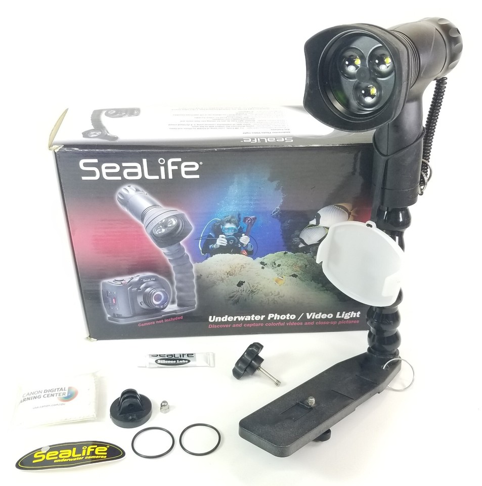 SeaLife SL980 Underwater Camera LED Scuba Dive Photo Video Light 3 X 3W ...