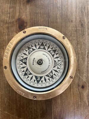 E.S. Ritchie & Sons Boston Nautical Box Ship Compass 1925 | eBay