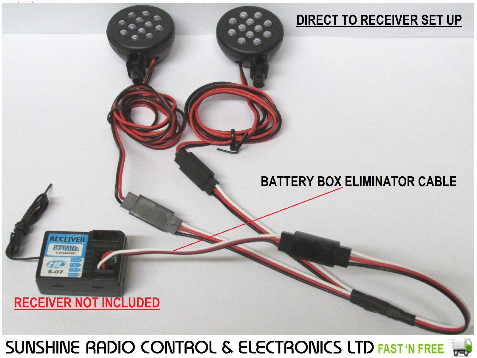 RC Car Truck Boat Plane 24 Ultra Bright LED Lighting Lights Kit Inc ...