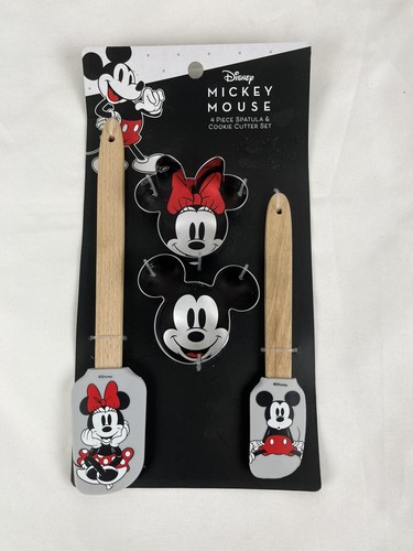 Disney Mickey Mouse 4 Piece Spatula and Cookie Cutter Set NEW | eBay