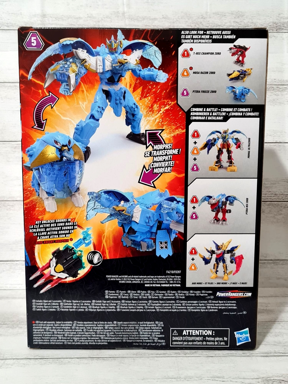 Power Rangers Dino Fury Ptera Freeze Zord Link Megazord New In Box | eBay