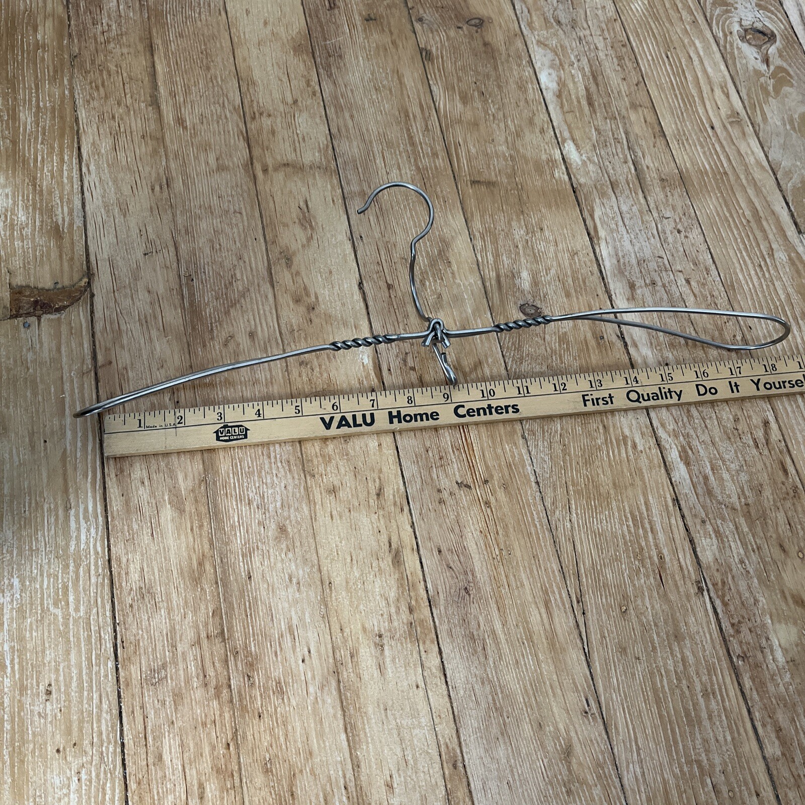 Antique Heavy Metal / Wire Loop Folding Travel 18" Cl… - Gem